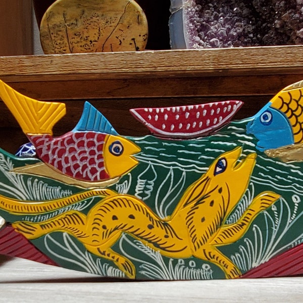 Folk Art Fish - Etsy