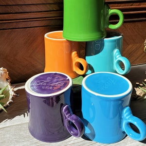 HLC Fiesta Ware Ring Handle Coffee Mugs Vintage Made in USA - Etsy