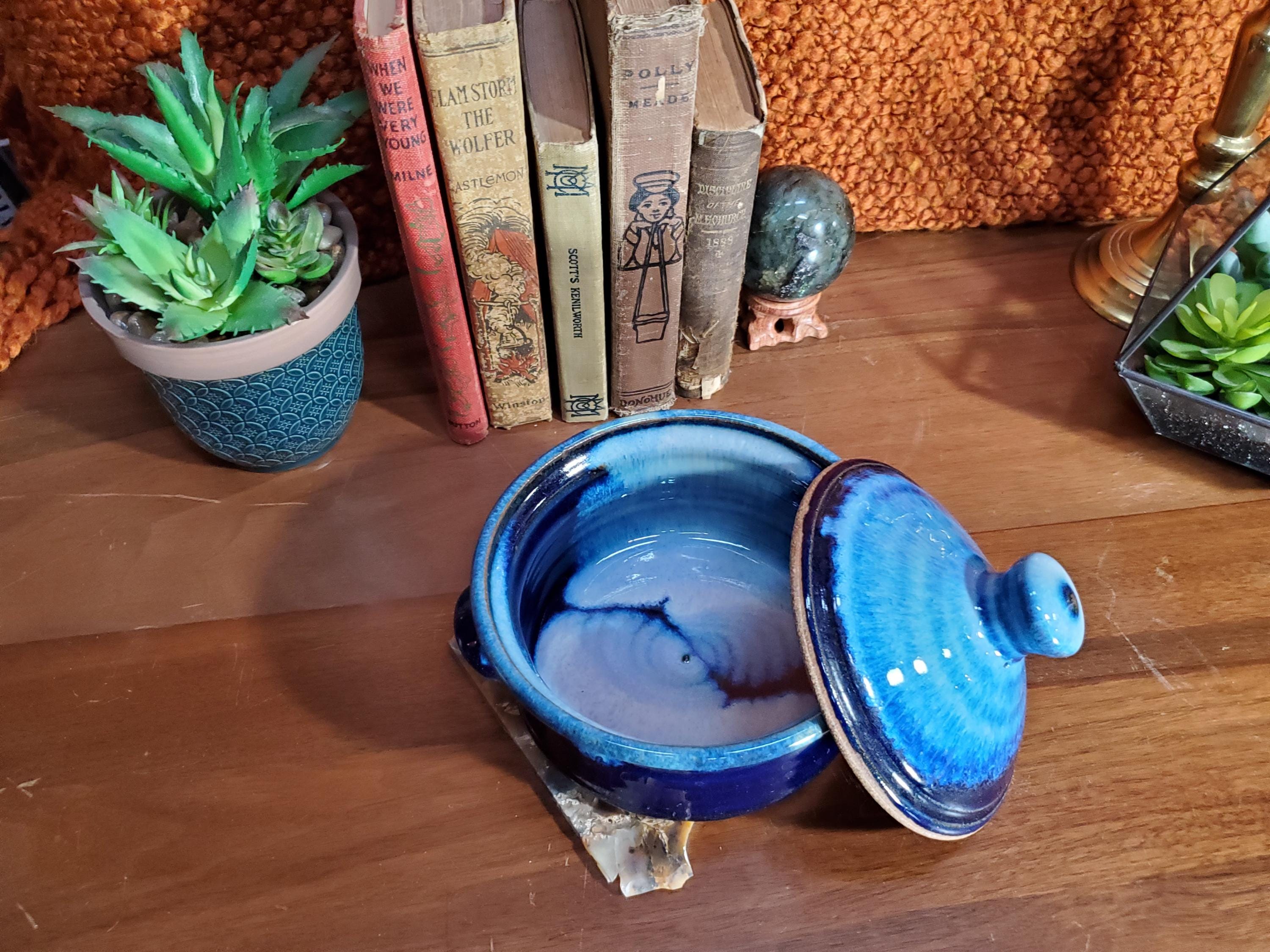 Red Duck Pottery Vintage Sedona, AZ Studio Art Pottery Blue Bowl and ...