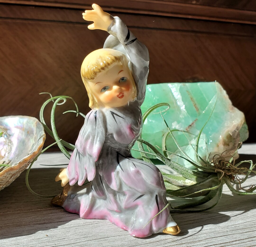 Pixie Flower Dancer Purple Pink Grey Acme China Made in Japan C. Late ...