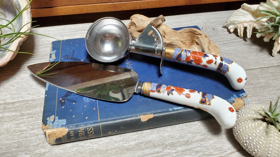 Prill Sheffield England Cake and Ice Cream Serving Pieces Vintage ...