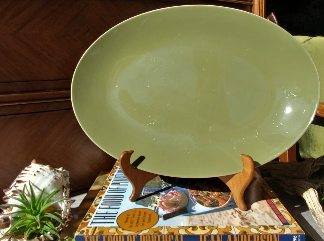 Kokura Ware Ironstone Japan Mid-century Gems Olive Green Hostess ...