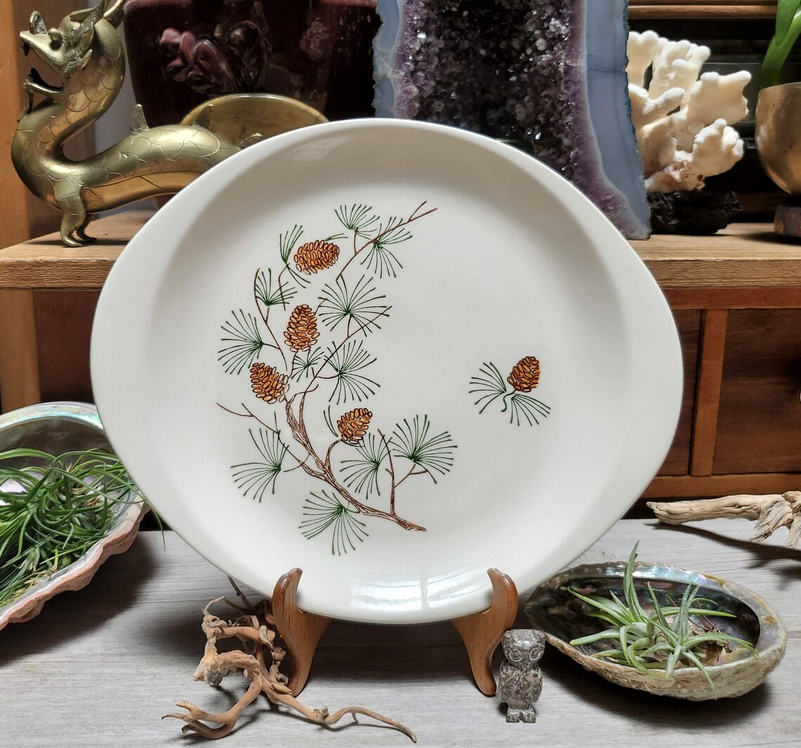 Platter "misty Pines" Stetson Marcrest Stetson Pottery Serving Platter ...