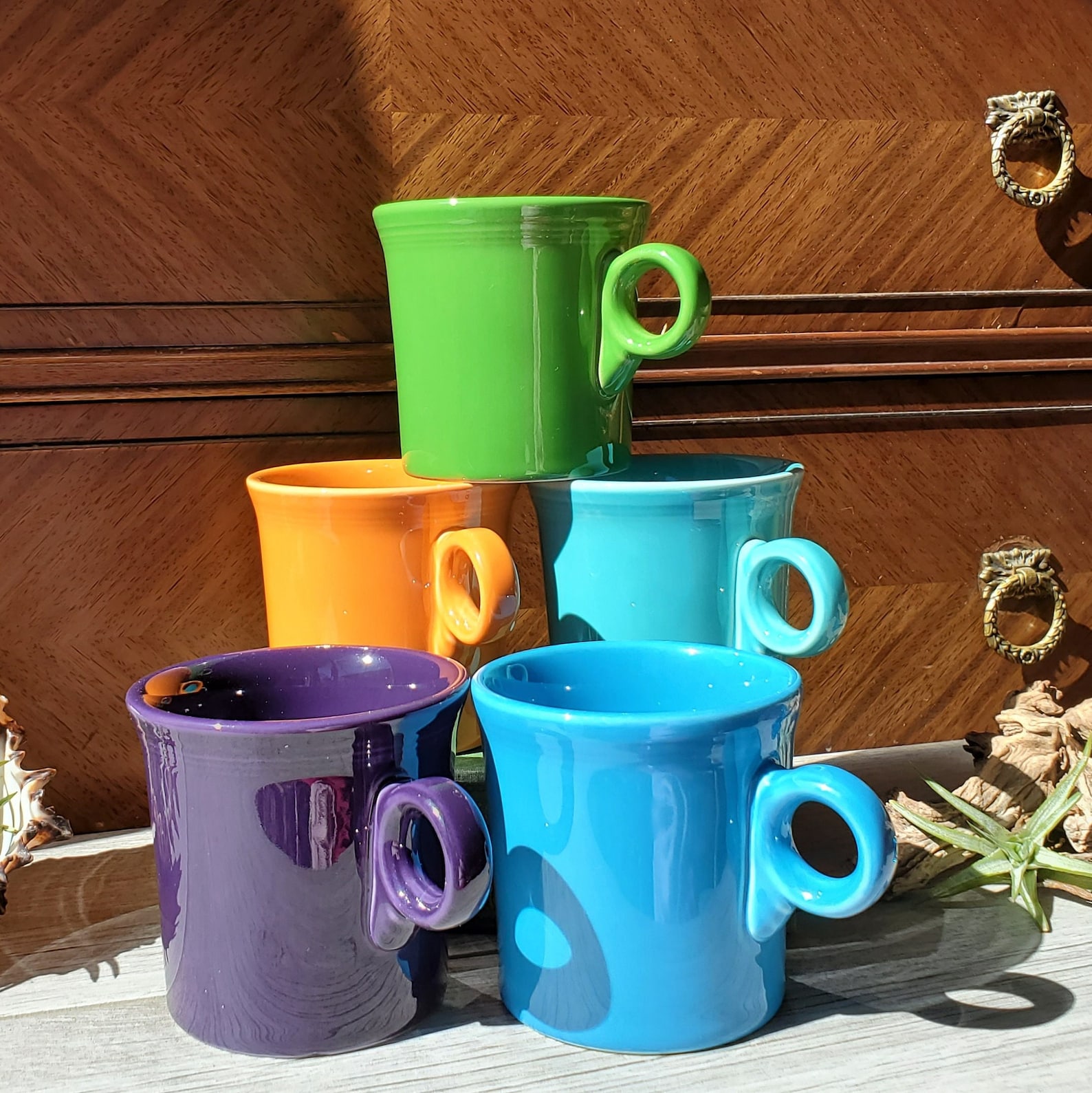 HLC Fiesta Ware Ring Handle Coffee Mugs Vintage Made in USA - Etsy