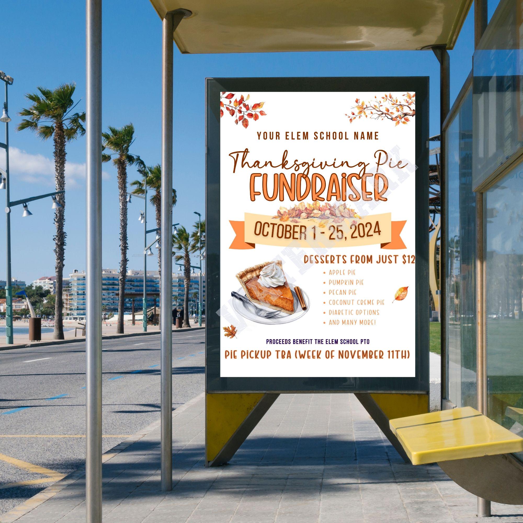 Pie Fundraiser Template | Customizable | Printable | Easy to Edit - Etsy