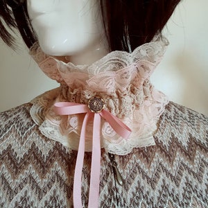 Retro Style Detachable Collar, Vintage Sheer Lace Collar, Cottagecore ...