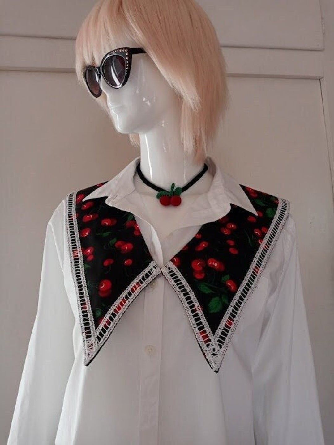Removable V Neck Collar, Pointed Detachable Collar, Vintage Style ...