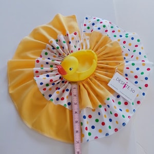 Detachable Clown Collar, Yellow With Multicolor Polka Dot Clown Collar ...