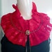 Red Detachable Collar Victorian Style Punk Collar Ruffled - Etsy