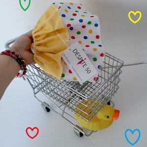 Detachable Clown Collar, Yellow With Multicolor Polka Dot Clown Collar ...