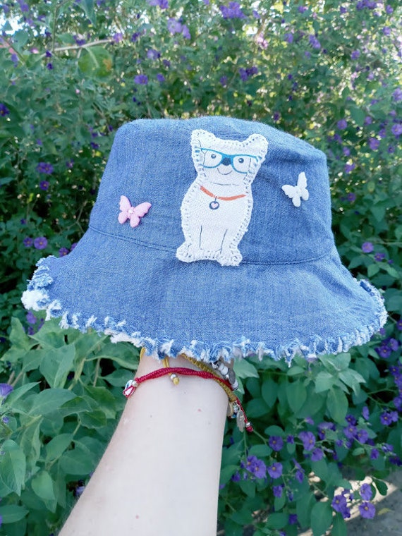 Denim Bucket Hat True 90s Bucket Hat Boho Bucket Hat - Etsy