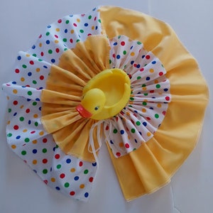 Detachable Clown Collar, Yellow With Multicolor Polka Dot Clown Collar ...