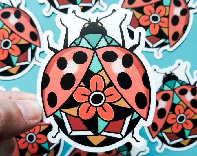 Ladybug Stickers Ladybug Decal Ladybug Tattoo Ladybug - Etsy