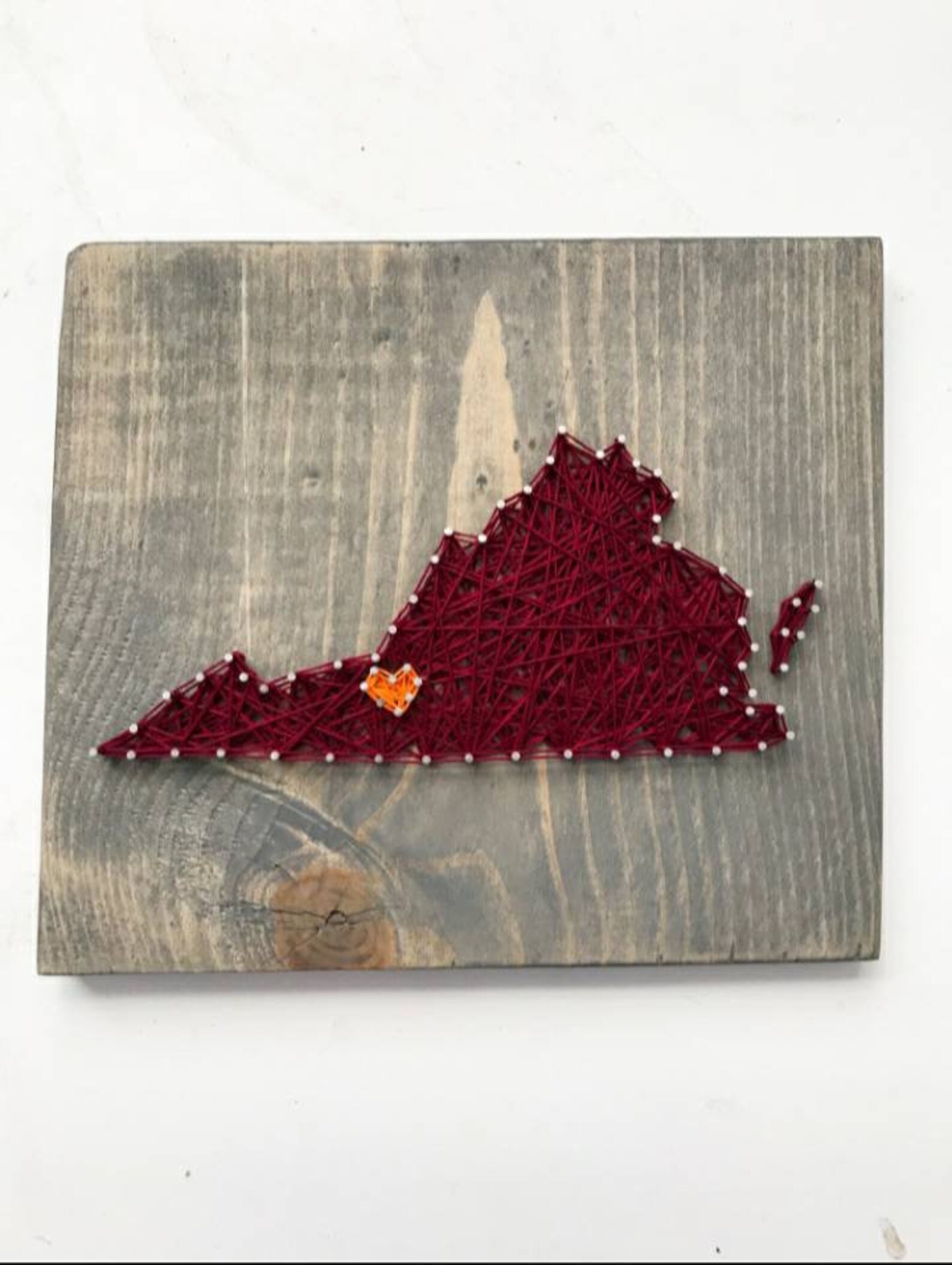 Virginia String Art Virginia Sign Virginia State - Etsy
