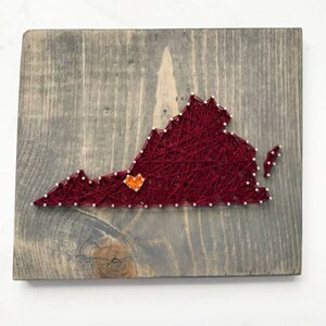 Virginia String Art Virginia Sign Virginia State | Etsy