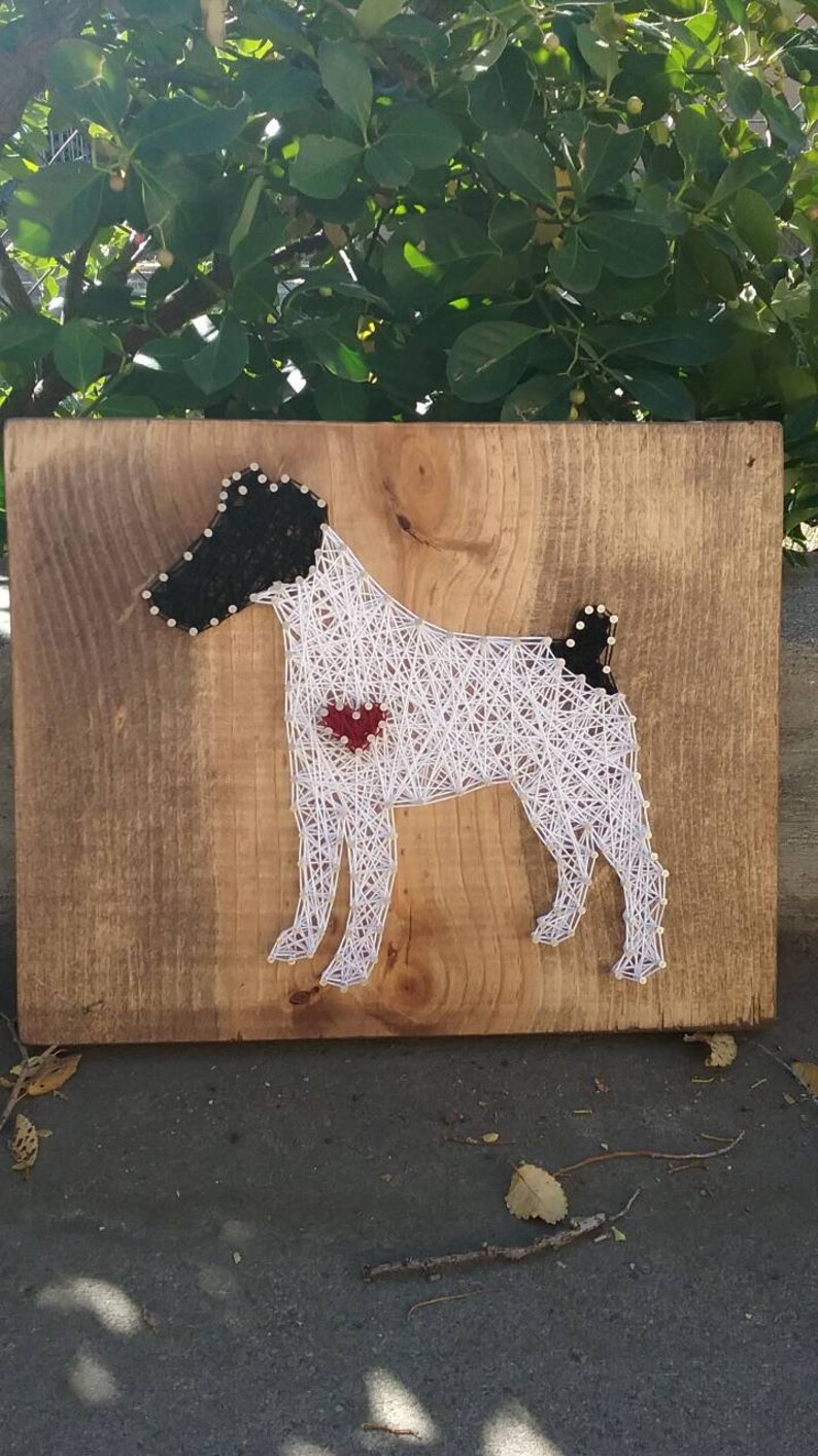 Custom Smooth Fox Terrier String art Rat terrier art rat | Etsy