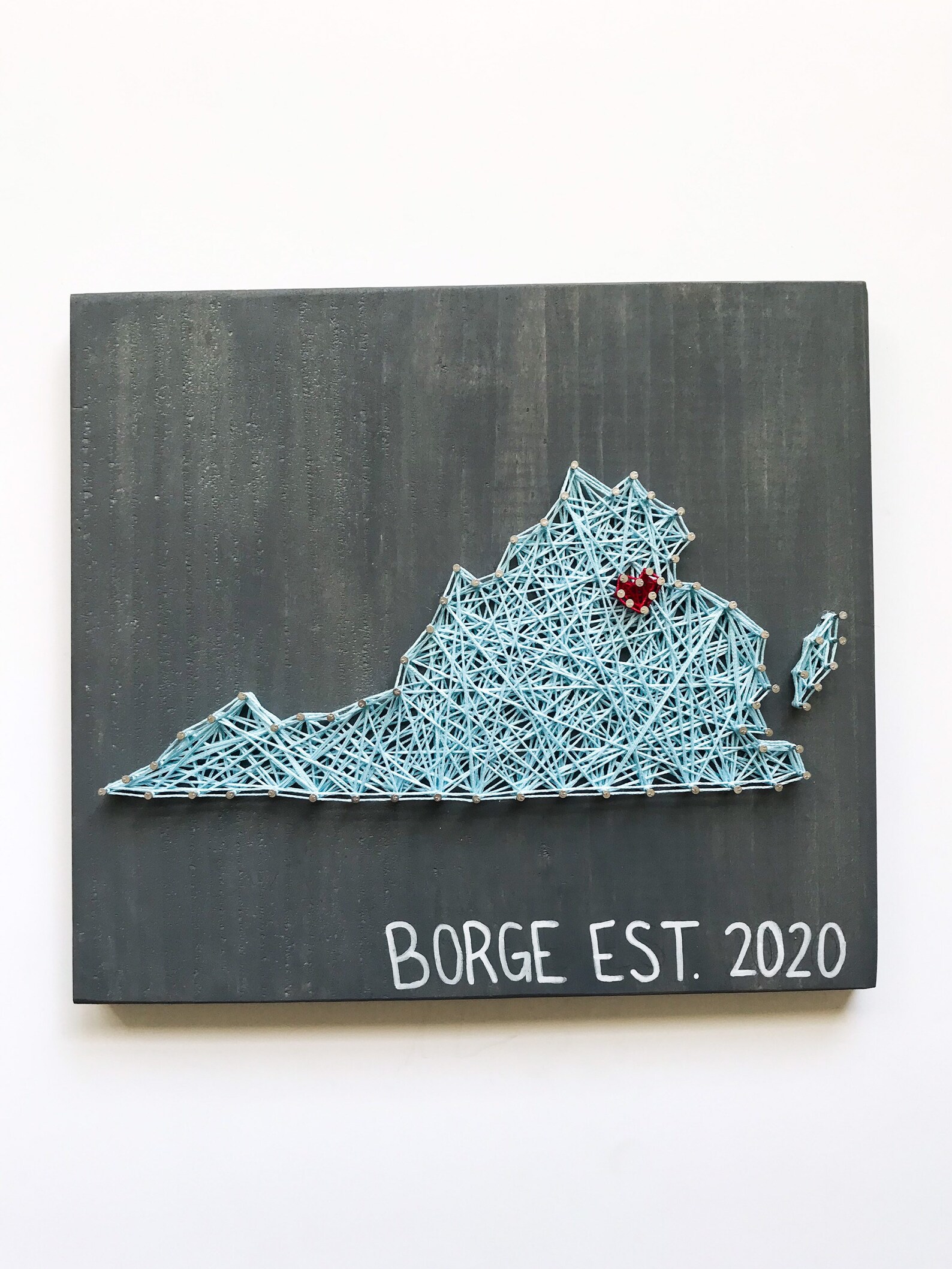 Virginia String Art Virginia Sign Virginia State - Etsy