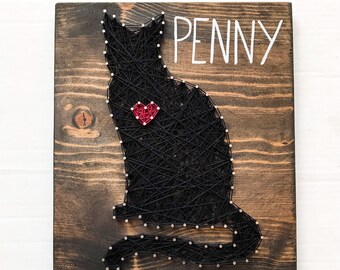 Cat String Art | Etsy