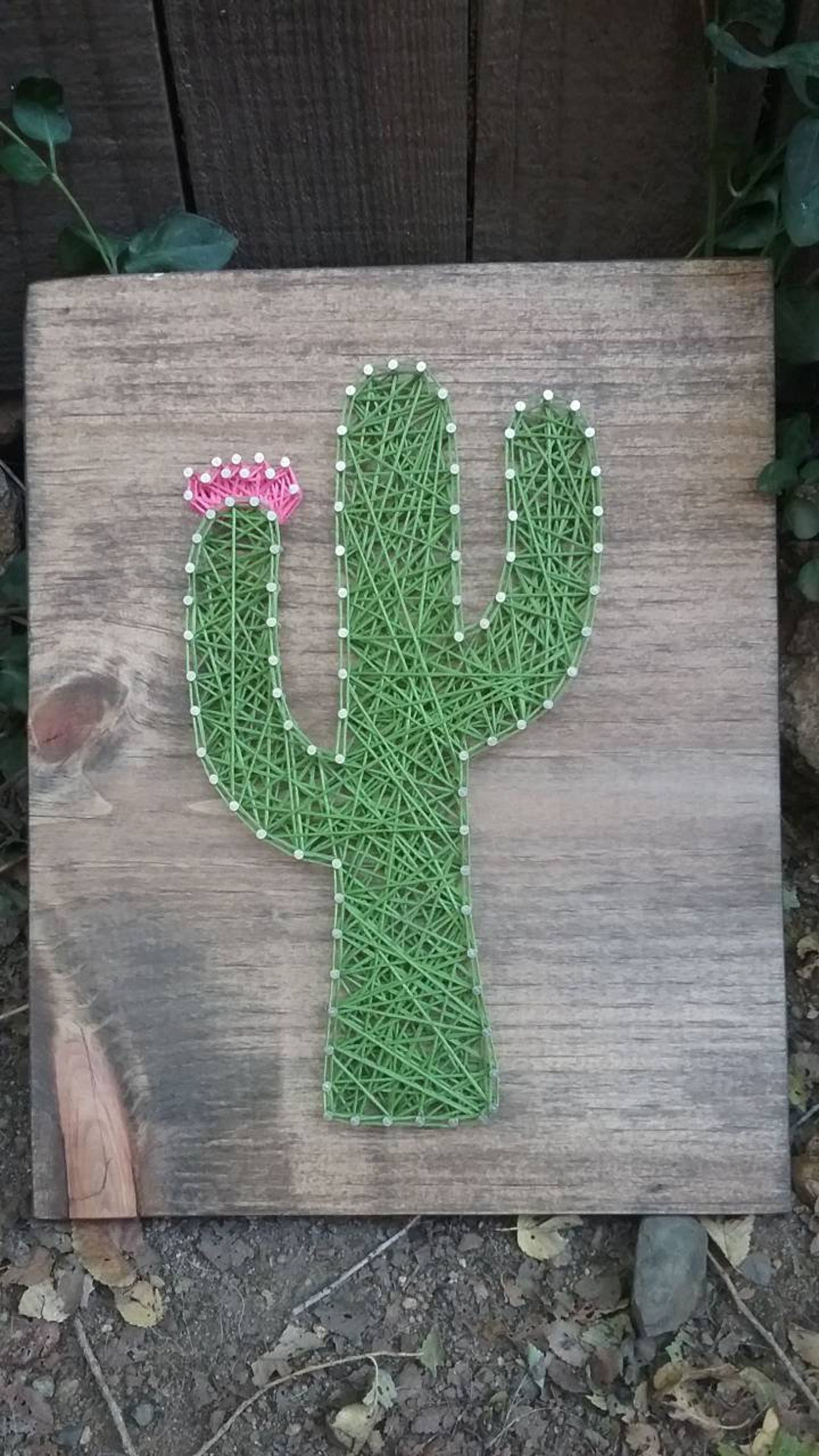 Cactus Succulent String Art Saguaro Cactus Arizona Cactus - Etsy