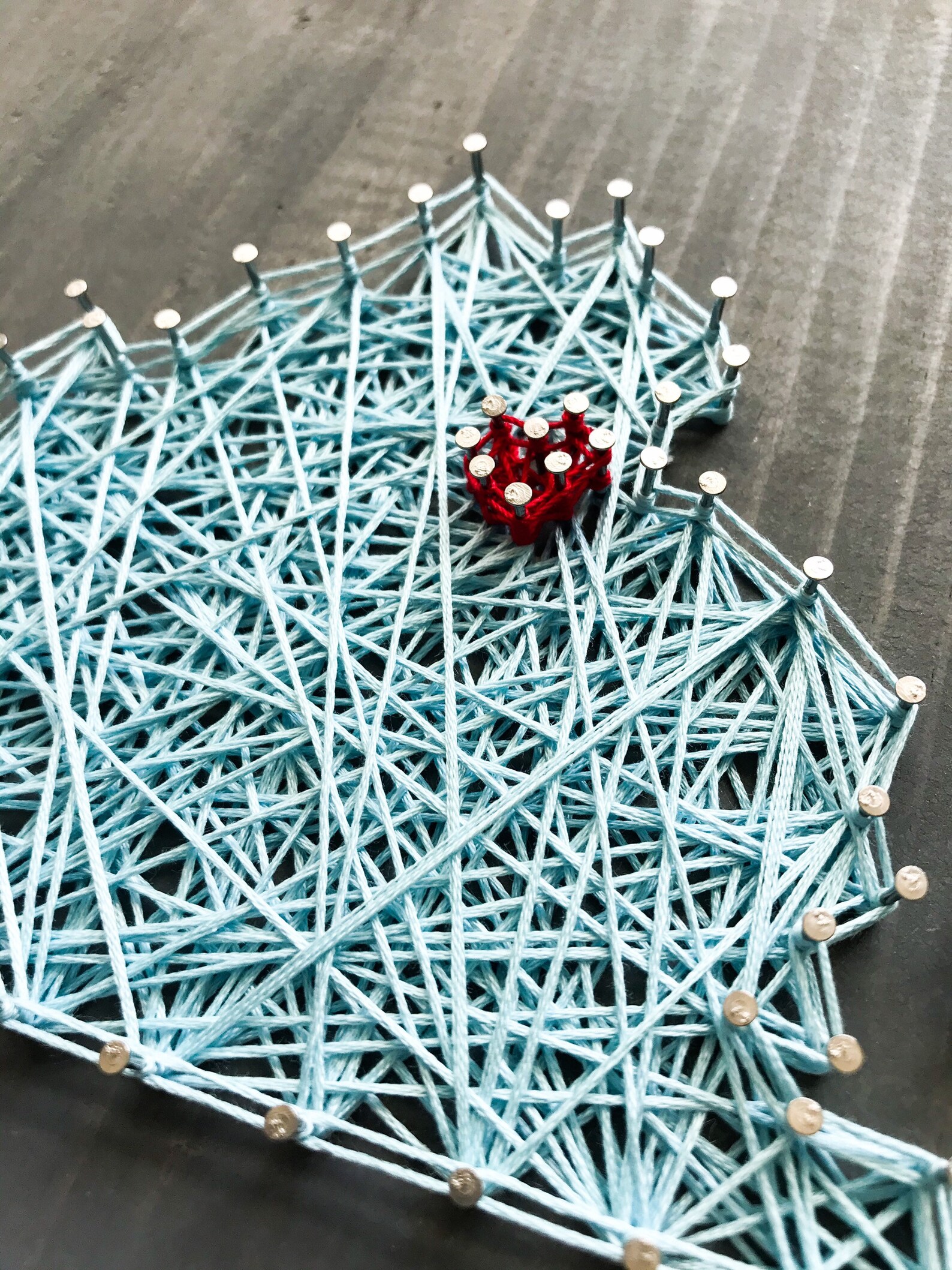 Virginia String Art Virginia Sign Virginia State | Etsy