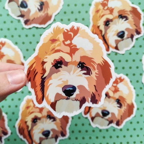 Goldendoodle Dog/doodle Decal - Etsy