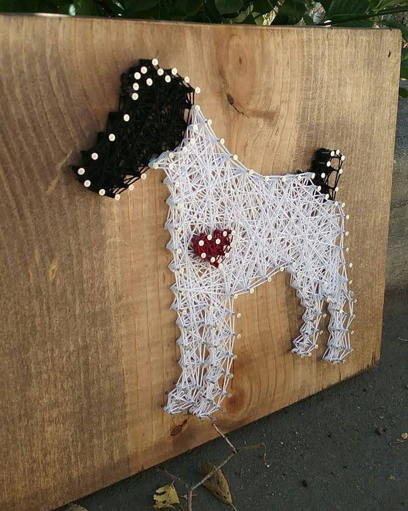 Custom Smooth Fox Terrier String art Rat terrier art rat | Etsy