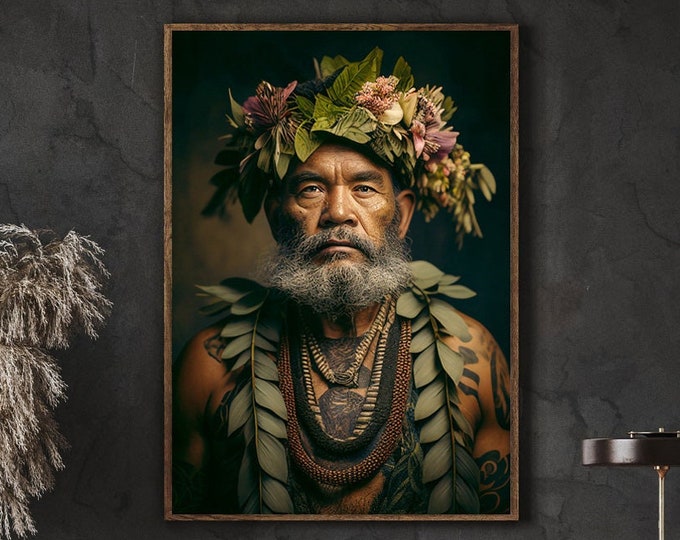 Portrait Photography, Polynesian Wall Art, Tahitian Portrait, French ...