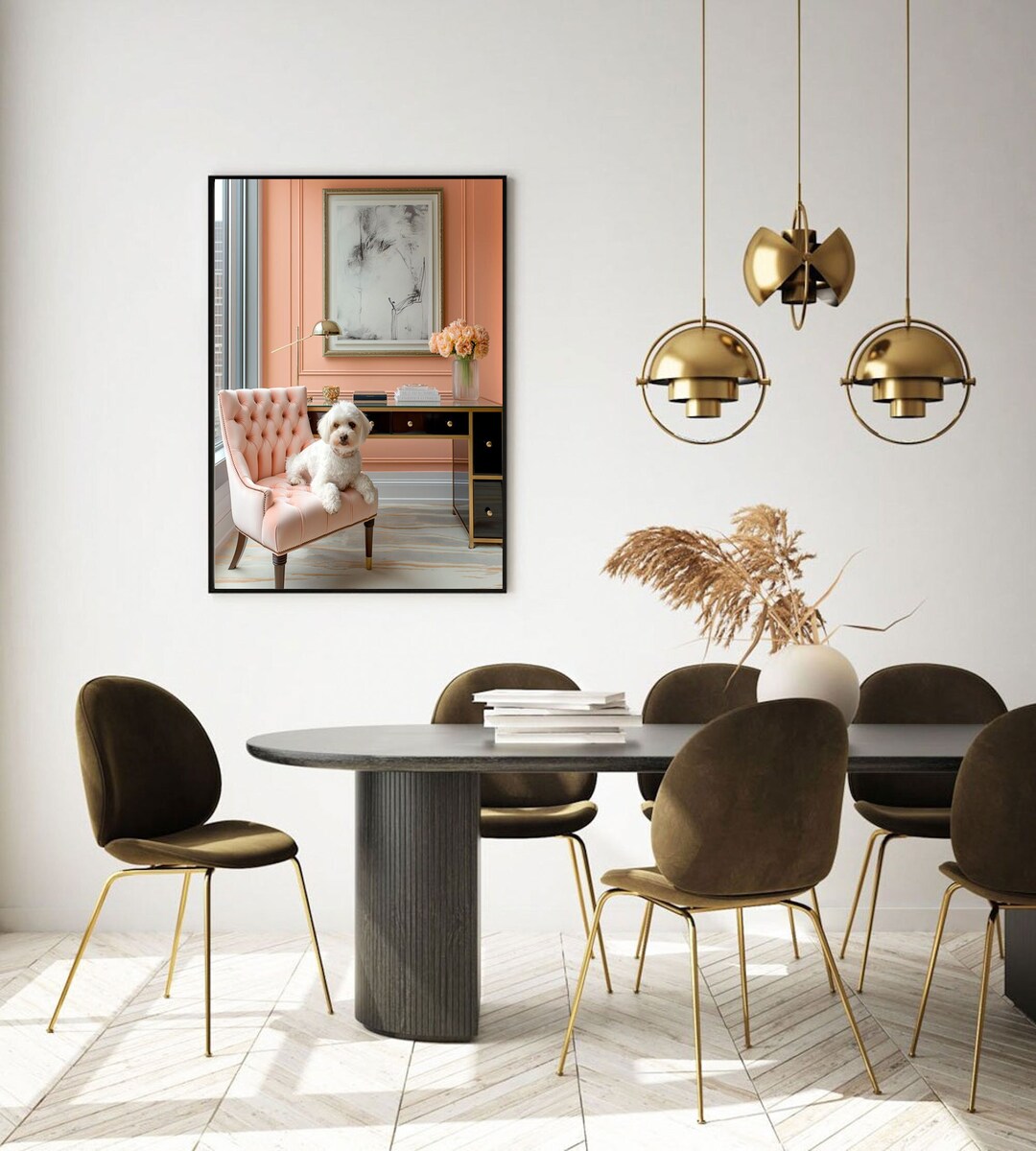 Dog Wall Art, Dog Photo Print, Elegant Home Decor, Poodle Photo, Modern ...