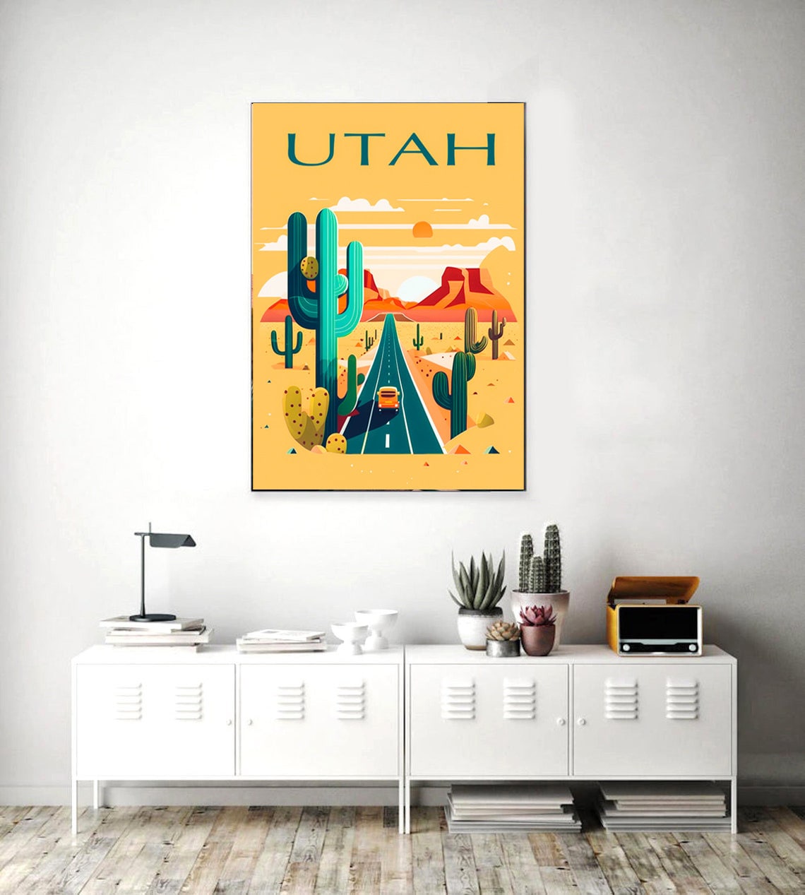 Utah Poster, Utah Print, Utah Wall Art, Illustration, Design Poster ...