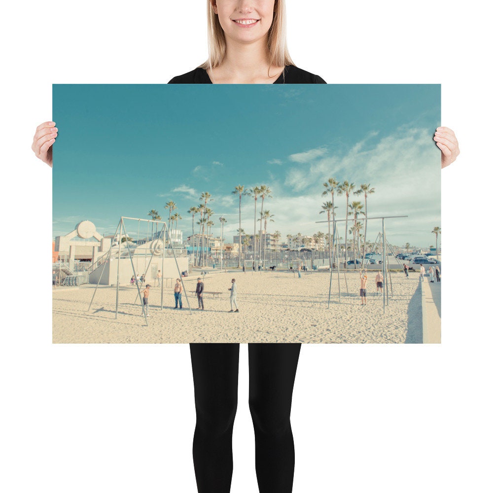 Muscle Beach Venice, Beach Print, California Wall Art, Santa Monica ...