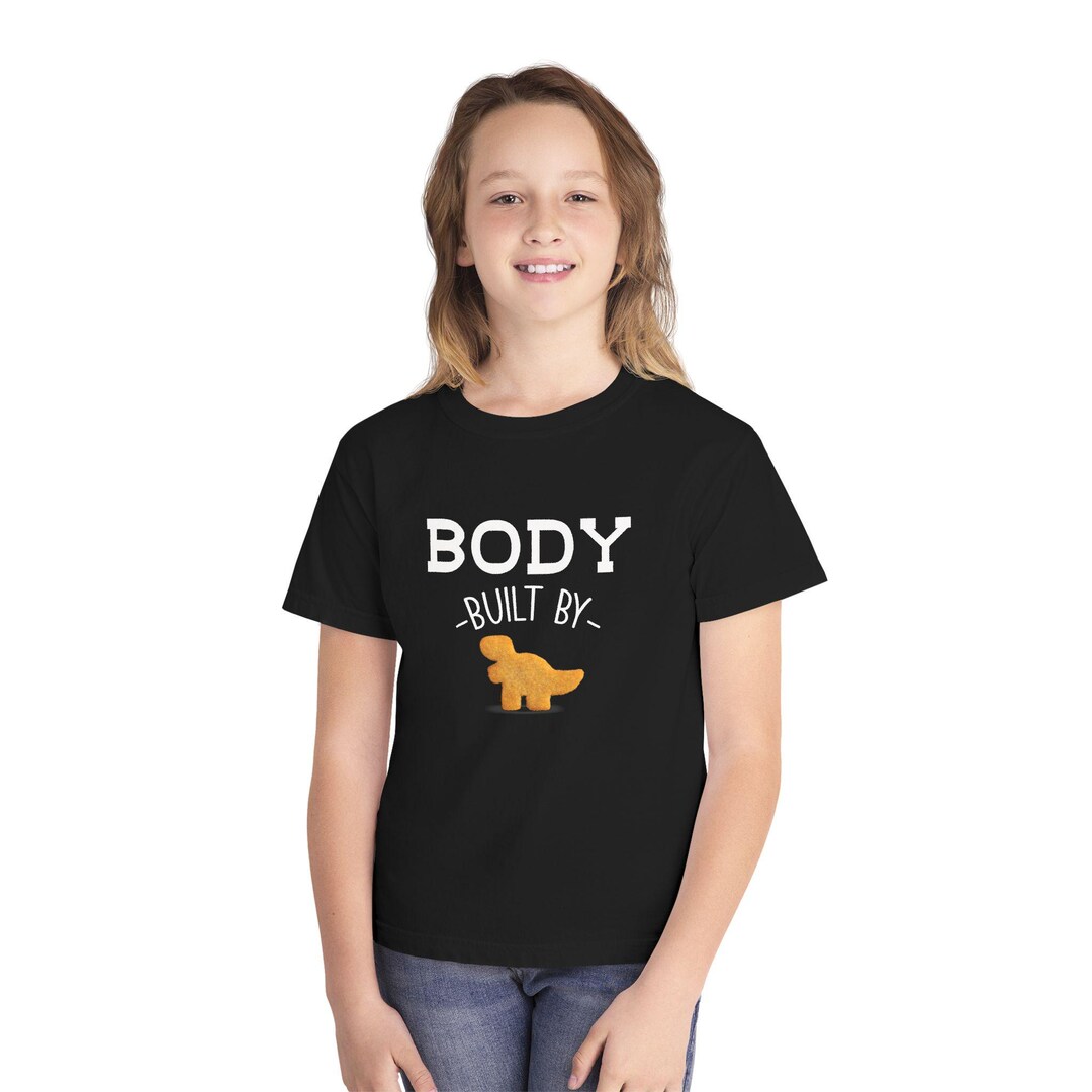 Body Built by Dino Nuggets Kids Tee - Etsy