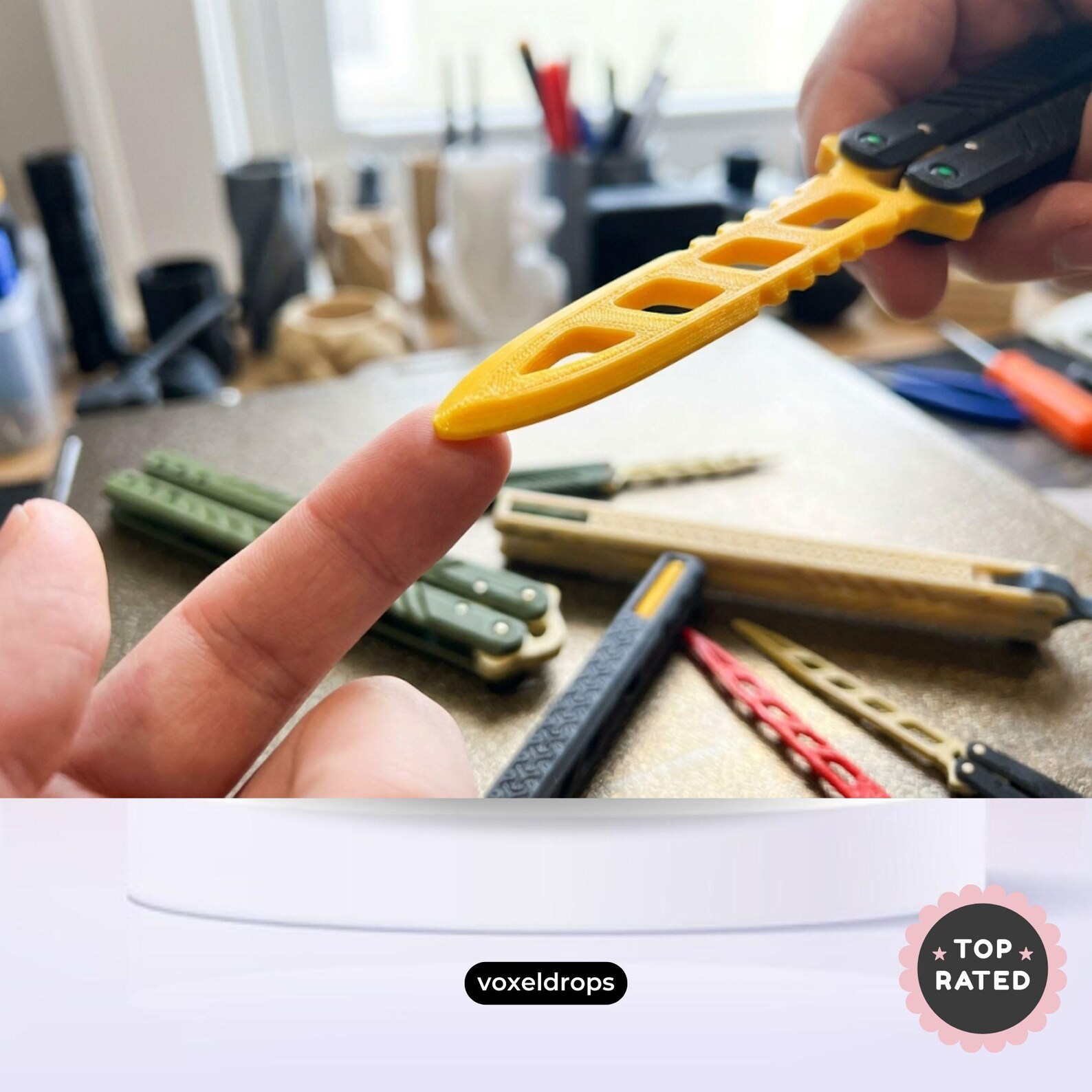 Balisong Butterfly Knife Trainer STL File - 3D Printable Fidget Toy - Etsy