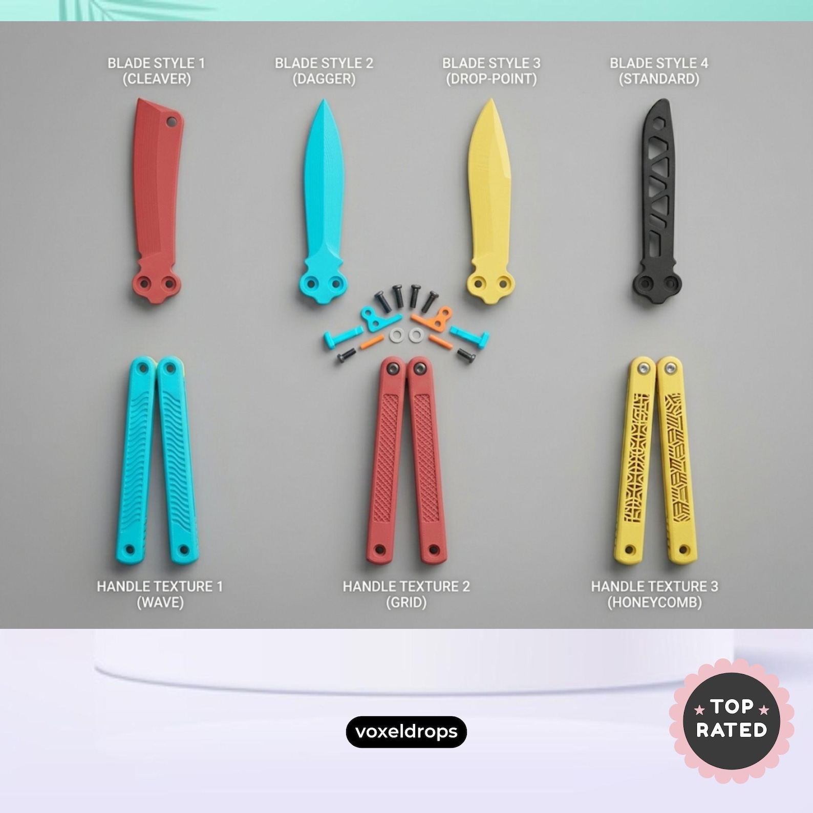 Balisong Butterfly Knife Trainer STL File - 3D Printable Fidget Toy - Etsy
