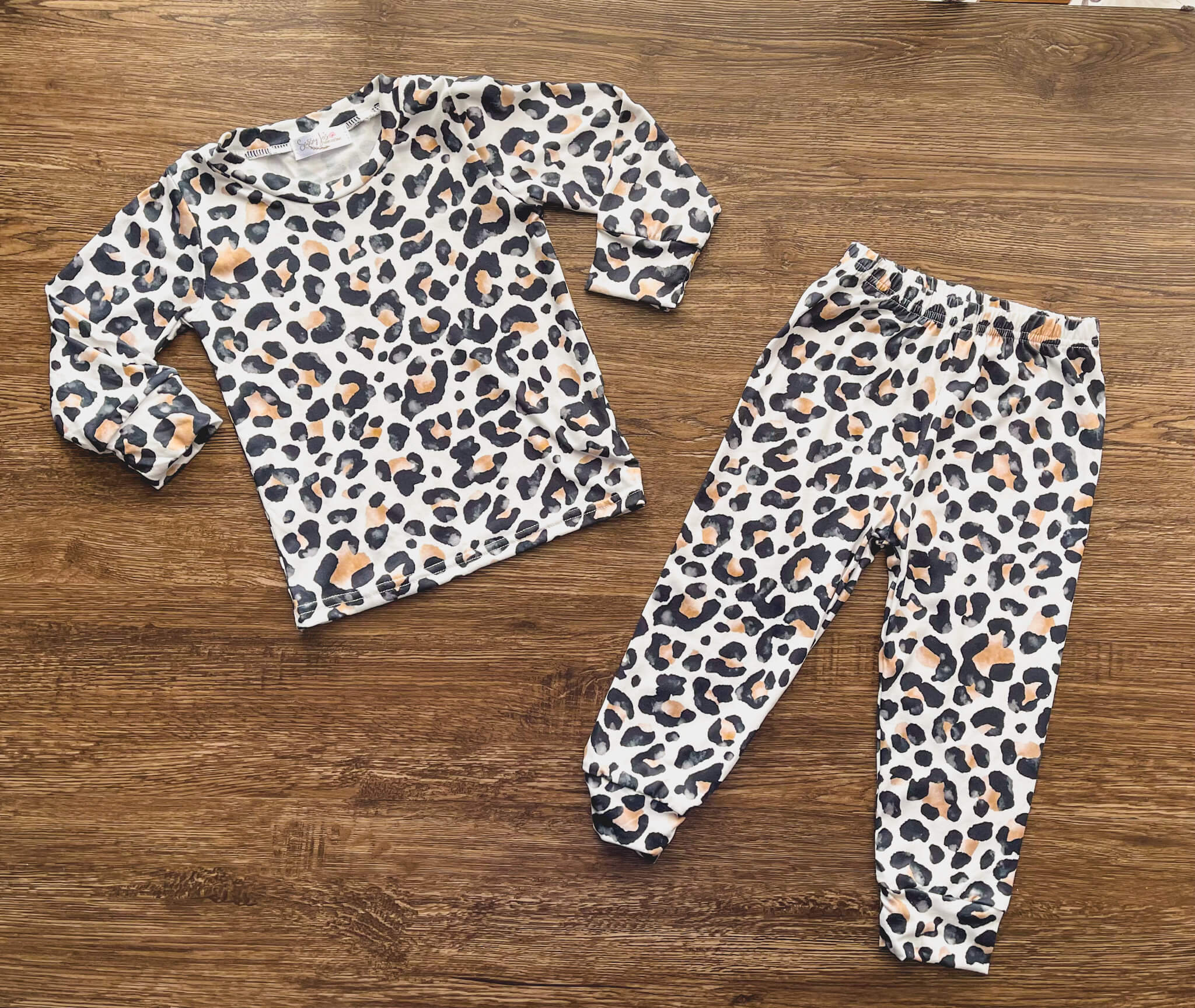 Toddler Girl Leopard Pajama Set 2 Piece Jammies Toddler - Etsy