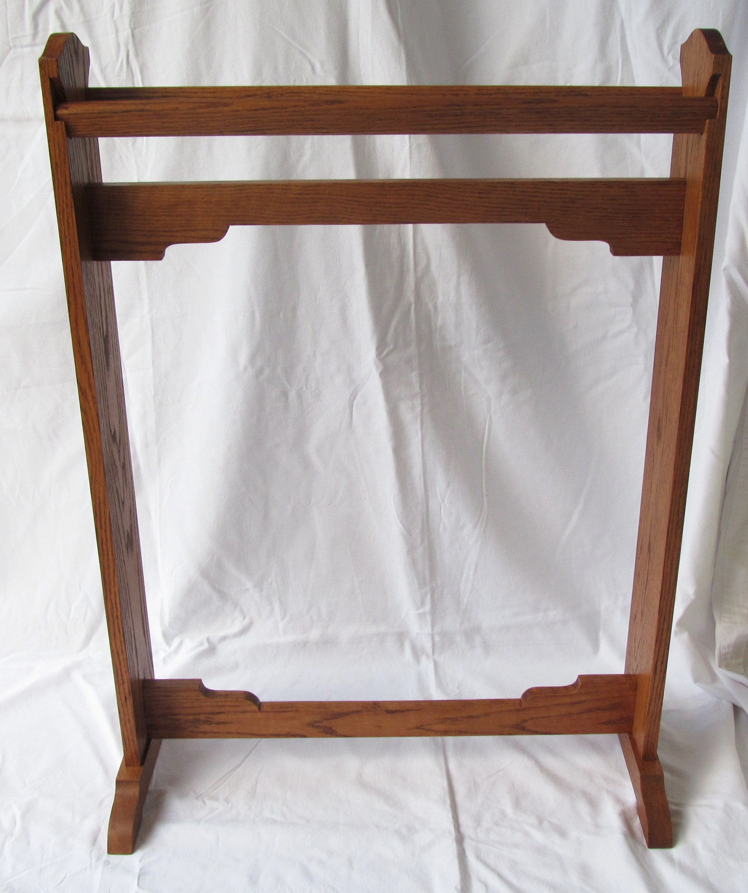 Solid Oak Quilt/blanket Stand | Removable Bars - Etsy