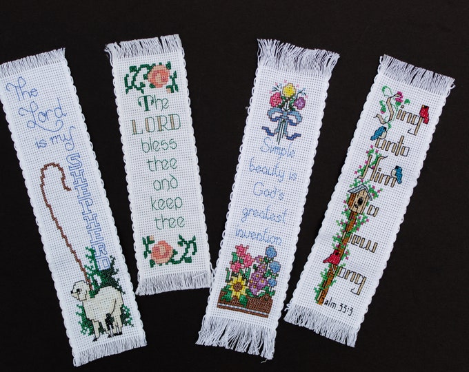 Cross Stitch Bookmark Handmade Christian Gift Proverbs 3:6 in All Thy ...