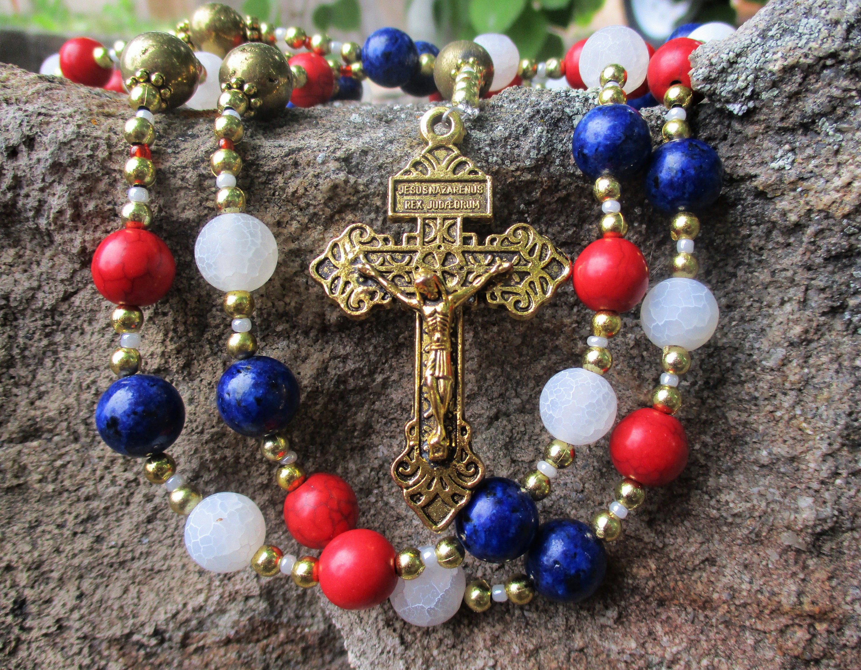 Single Decade and Full Rosary Styles Available! American Flag ...