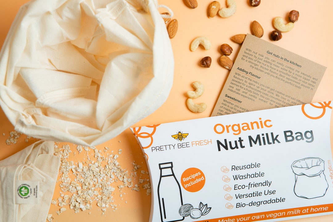 Organic Nut Milk Bag - Etsy