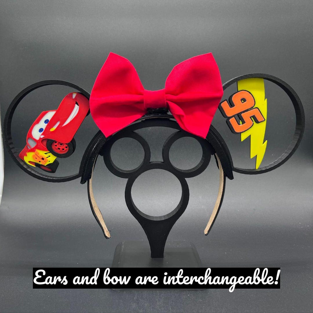 Pixar Cars Lightning McQueen Custom Micky Ohren Stirnband oder Hut ...