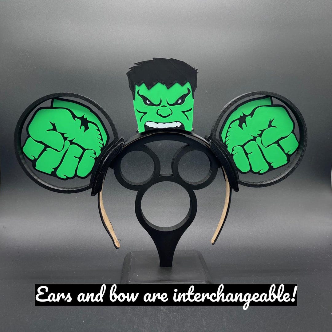 Marvel the Incredible Hulk Smash Custom Mickey Ears Headband or Hat - Etsy