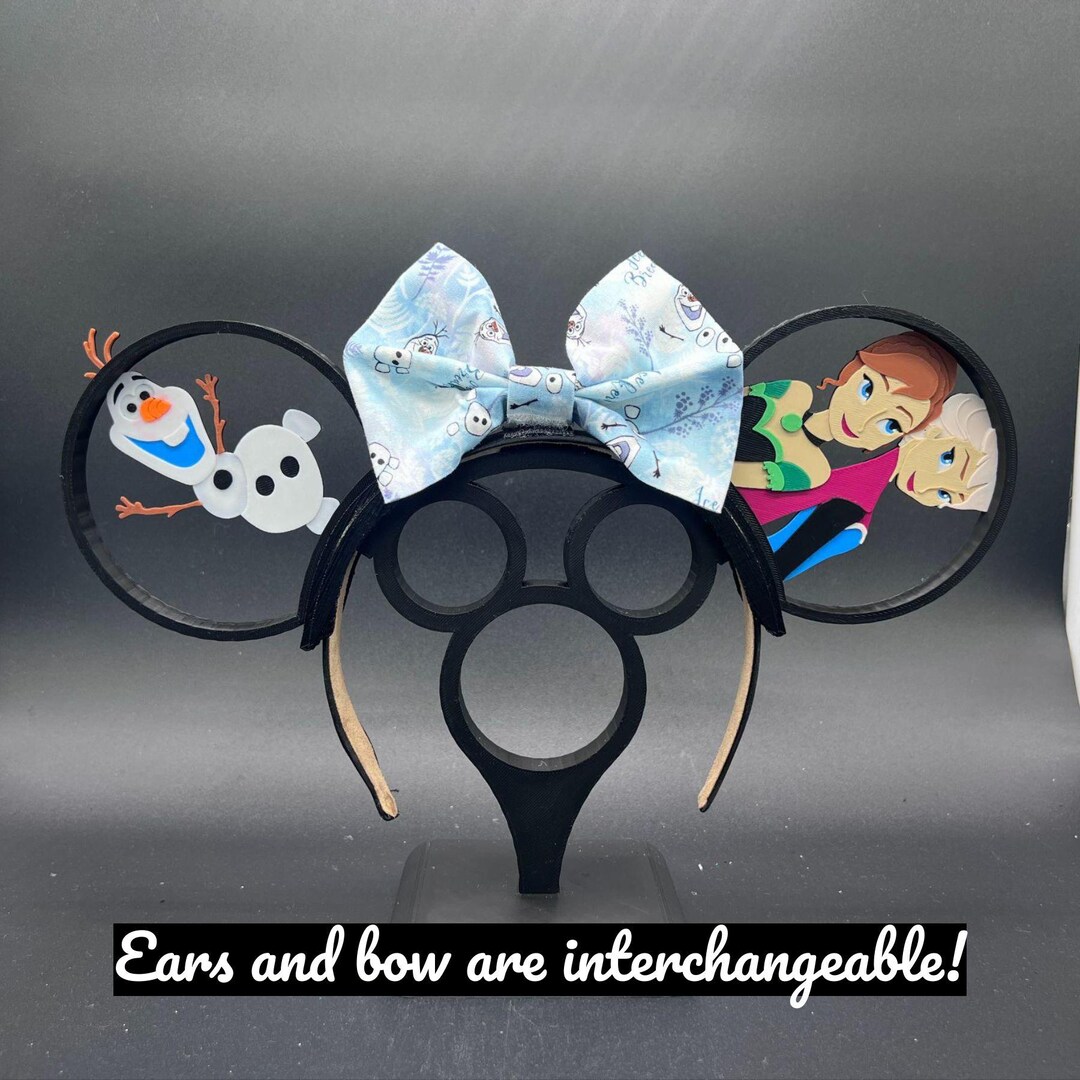 Frozen Anna Elsa Olaf Custom Mickey Ears Headband or Hat - Etsy