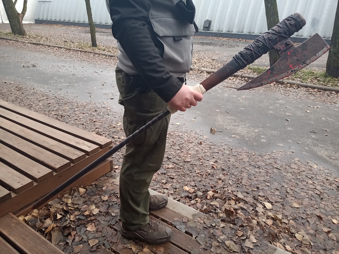 Morgan Jones Staff Axe Inspired by "fear the Walking Dead". Pywood ...