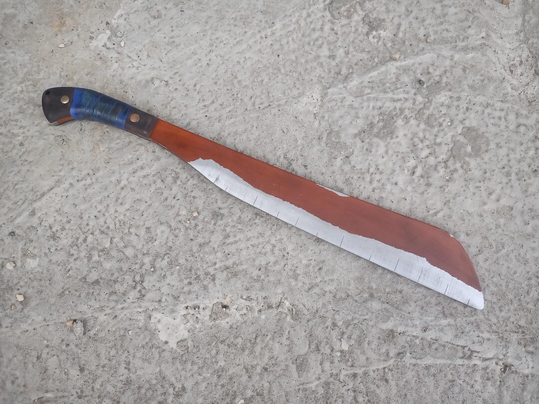 Scrap Metal Golok Machete Orange. Prop. Cosplay. Toy. Plywood. - Etsy