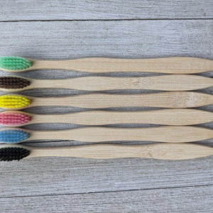 Eco Friendly Bamboo Toothbrushes, Personalized Toothbrush, Custom Name ...