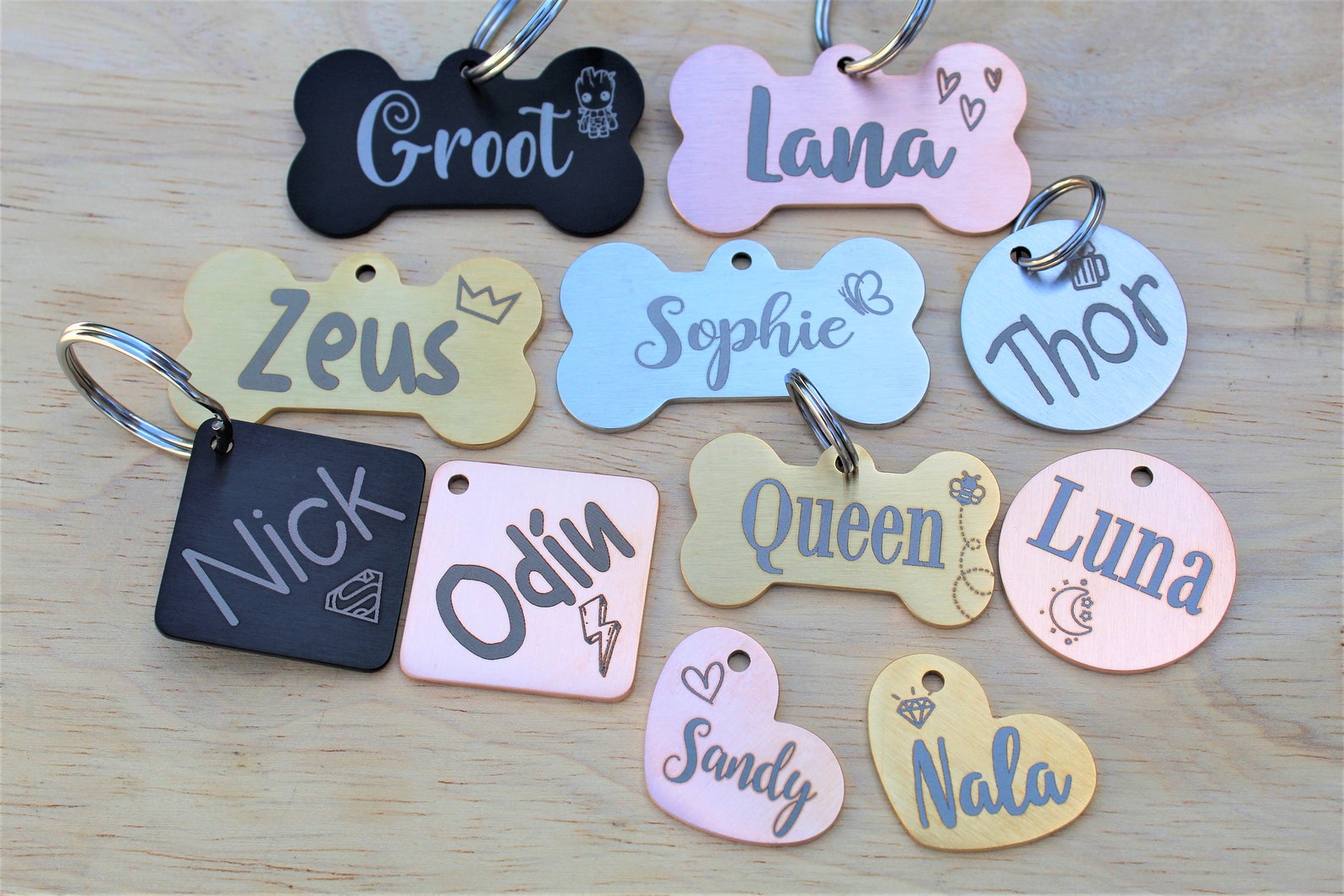 Dog Tag Dog Tags Dog Tags for Dogs Personalized Dog Tag - Etsy