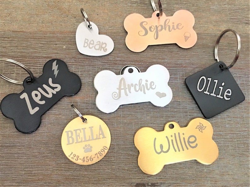 Dog Tag Dog Tags Dog Tags for Dogs Personalized Dog Tag | Etsy