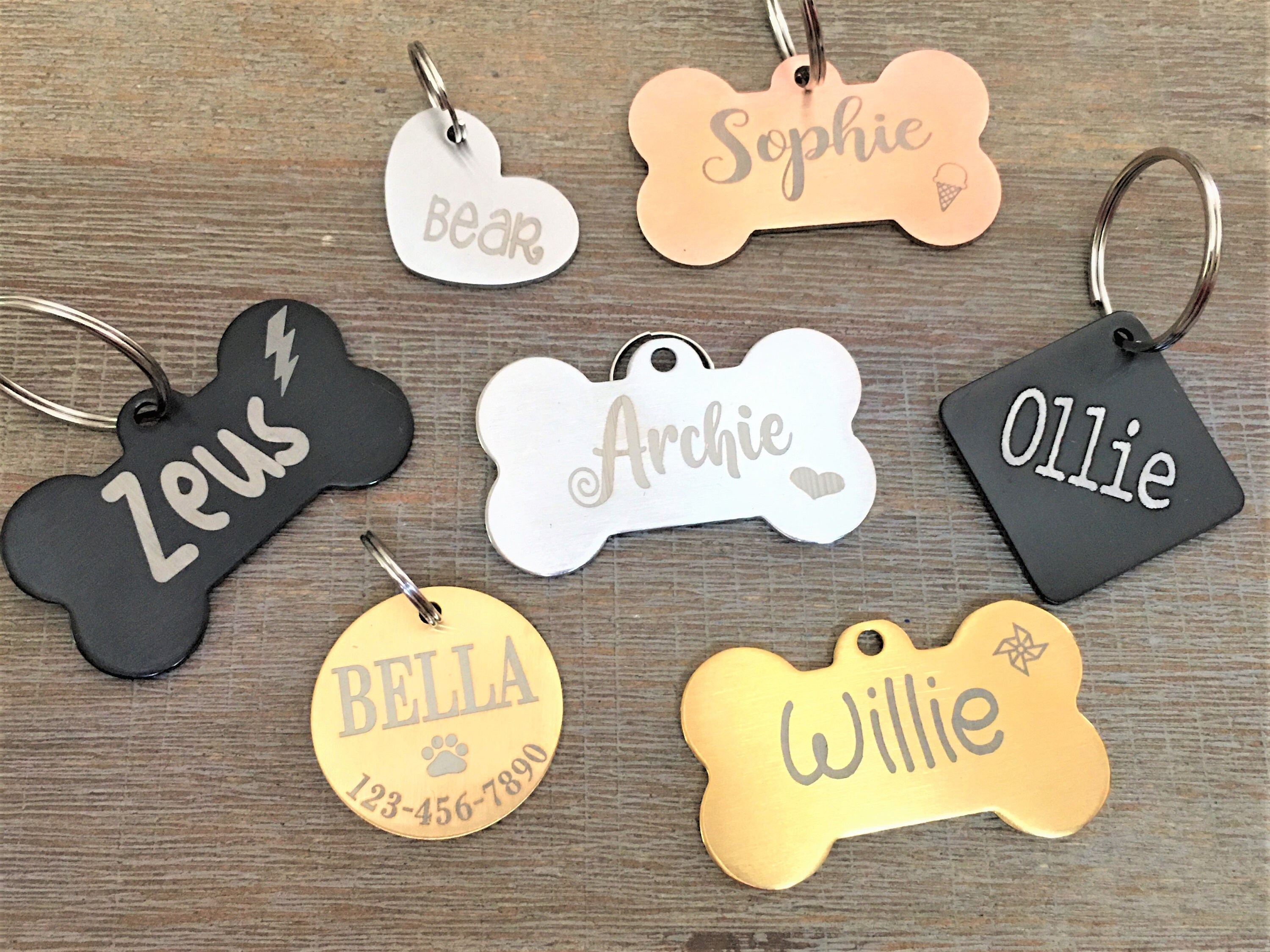 Dog Tag Dog Tags Dog Tags for Dogs Personalized Dog Tag - Etsy