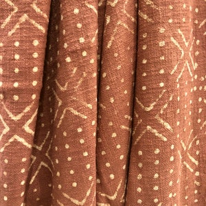 Rust Color Mudcloth Throw Blankets Set of 5 Handloom / Hand Dyed / Hand ...