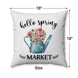 Hello Spring Pillow - Spring Pillow Cover - Spring Decor - Spring ...