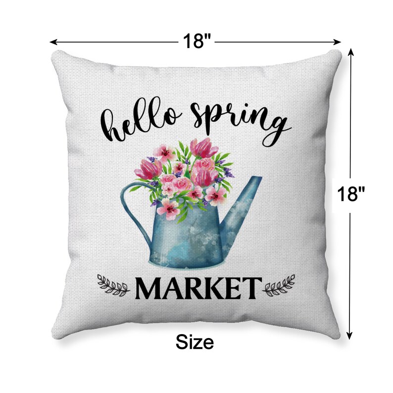Hello Spring Pillow - Spring Pillow Cover - Spring Decor - Spring ...